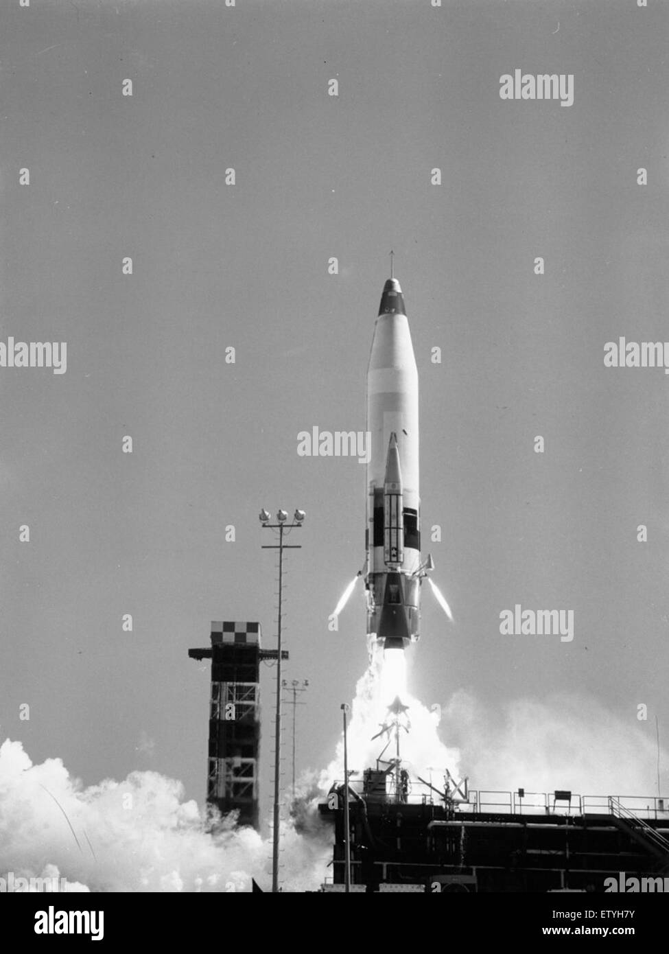 Atlas 11A, Lift-off at Cape Canaveral Launch Complex 12 Stock Photo - Alamy