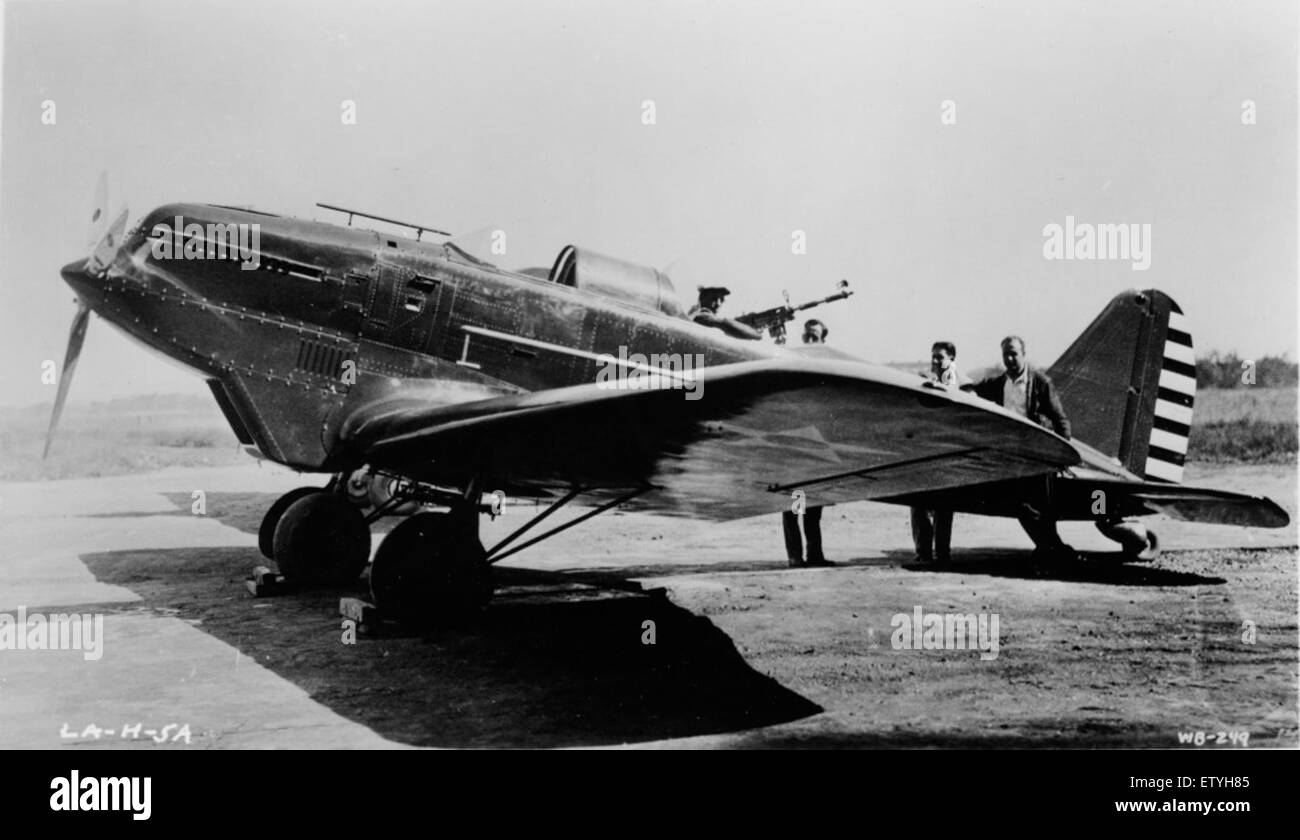 The Detroit-Lockheed YP-24, a prototype fighter aircraft developed in ...