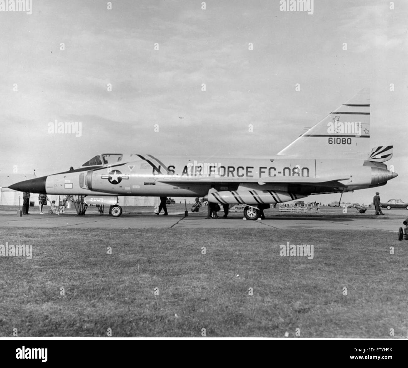 This image captures the F-102A Delta Dagger, a fighter aircraft known ...