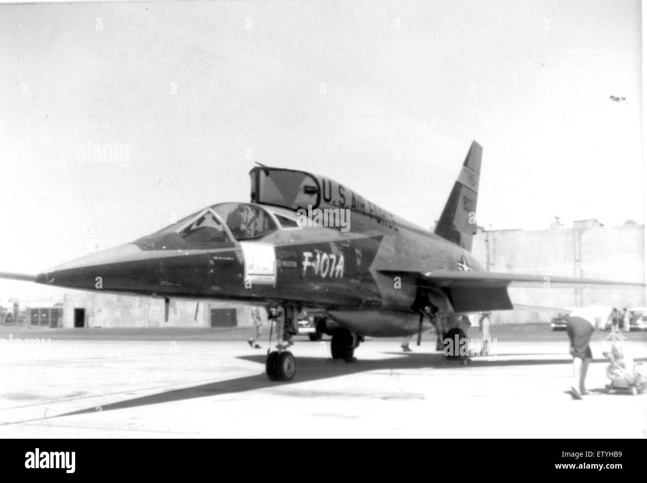 The F-107A was a prototype aircraft developed by North American ...