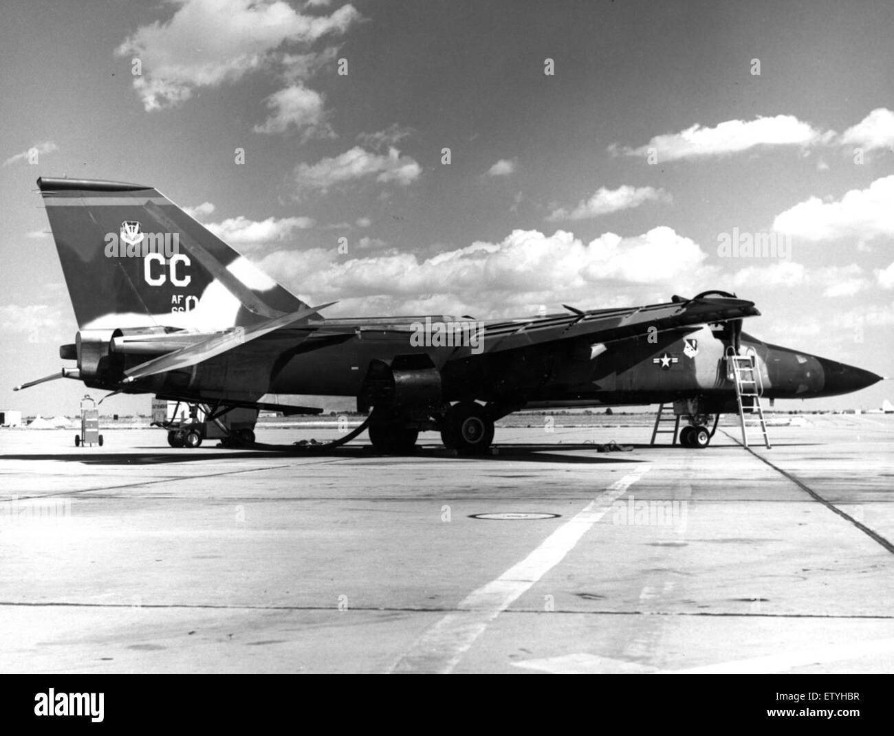 This photo captures the F-111A, a versatile fighter-bomber aircraft ...