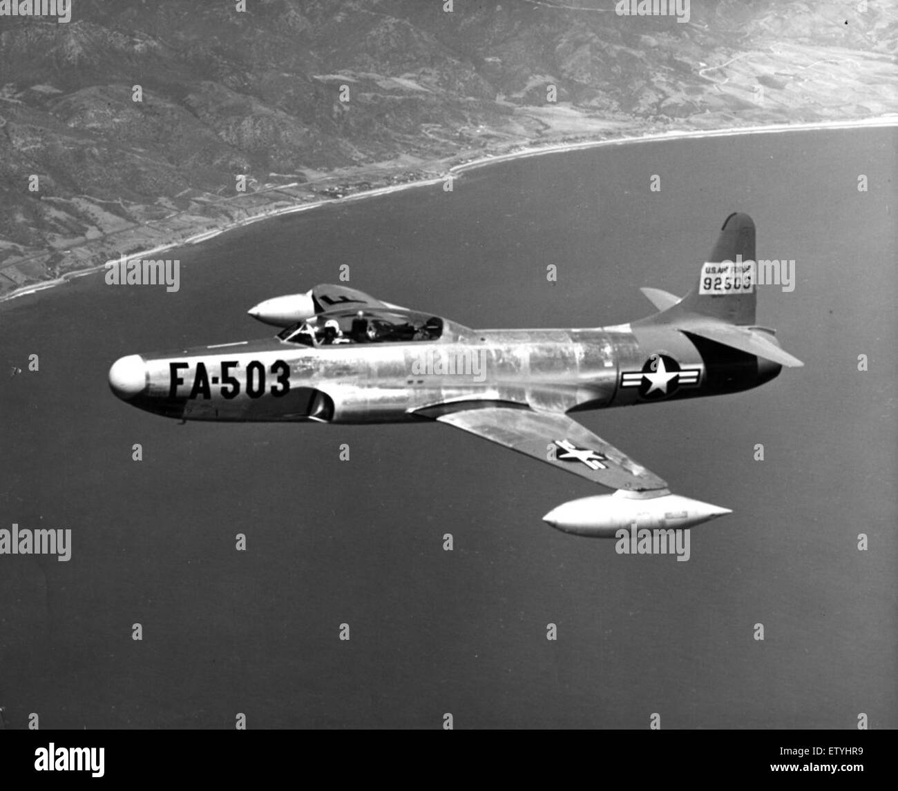 The F-94A Starfire, tail number 51-72746, was an early model of the U.S ...