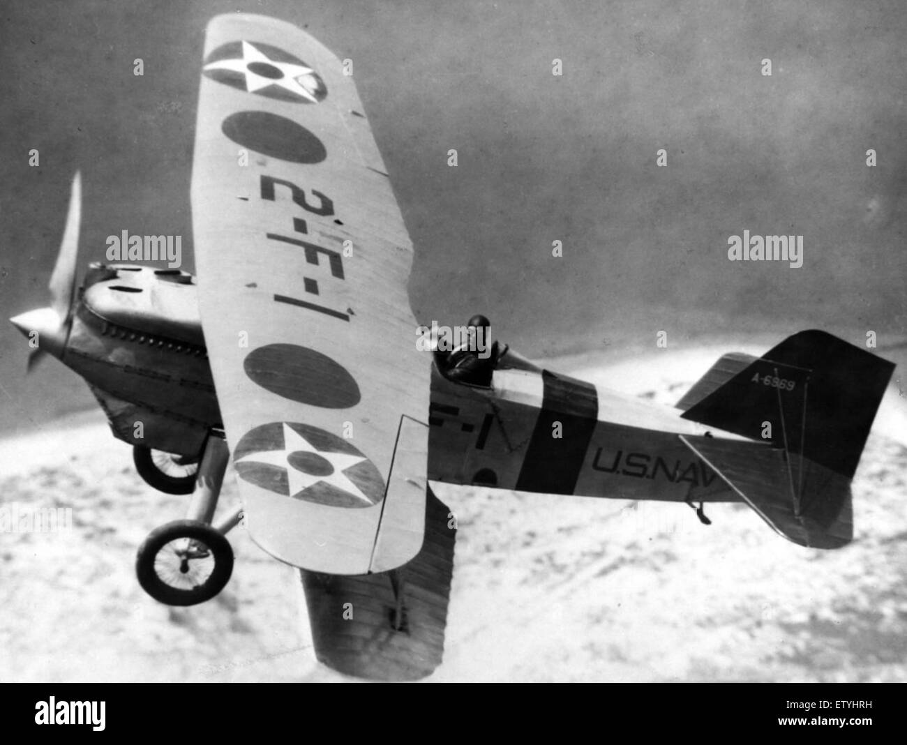 A historical photograph from the National Archives depicting the F6C-1 ...