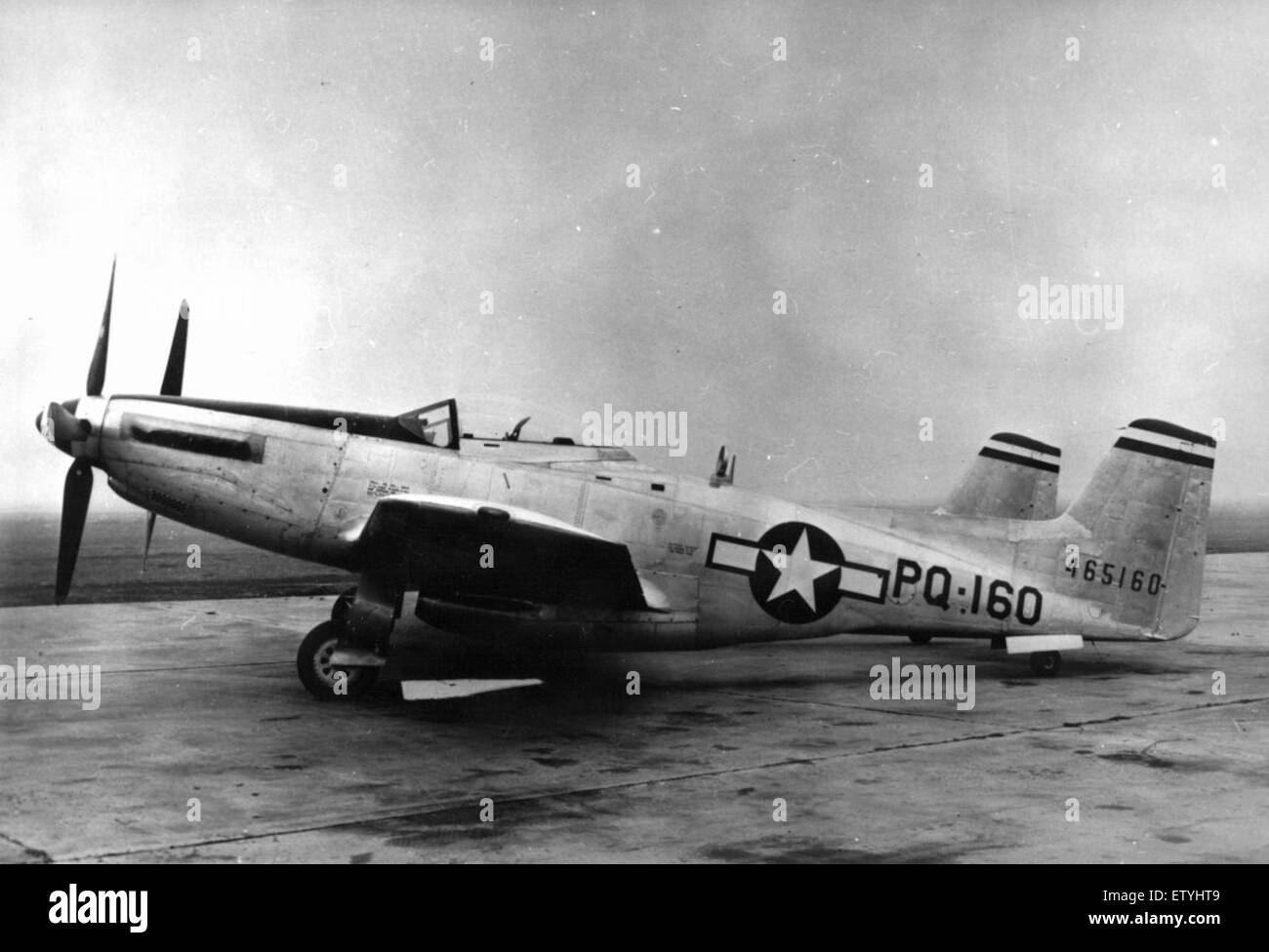 The North American P-82B Twin Mustang, an American long-range fighter ...