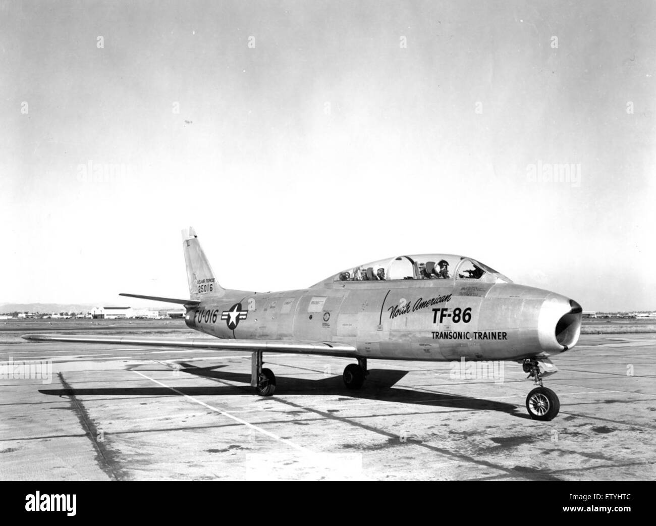 This image features the first TF-86F fighter jet, part of the U.S. Air ...
