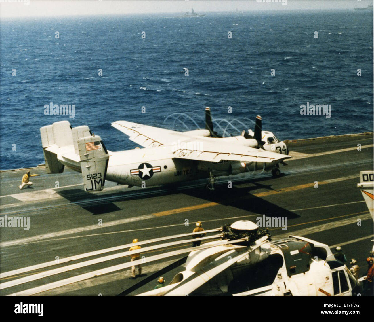 The Grumman C-2A Greyhound (serial number 155123) is a twin-engine ...