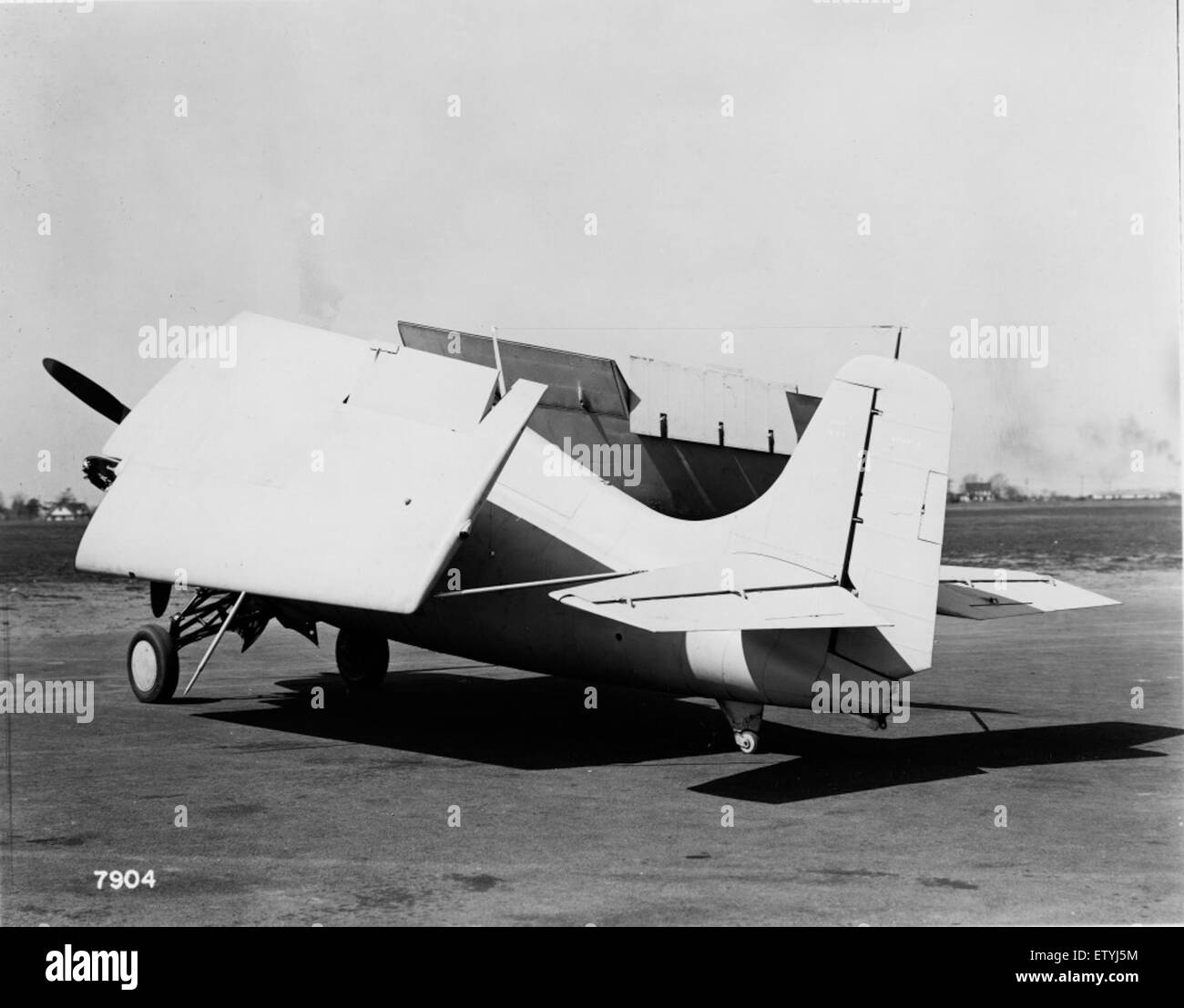 A historical image of the Grumman XF4F-4, a prototype carrier-based ...