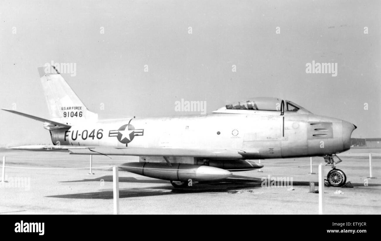The North American F-86A is a jet fighter aircraft developed in the ...