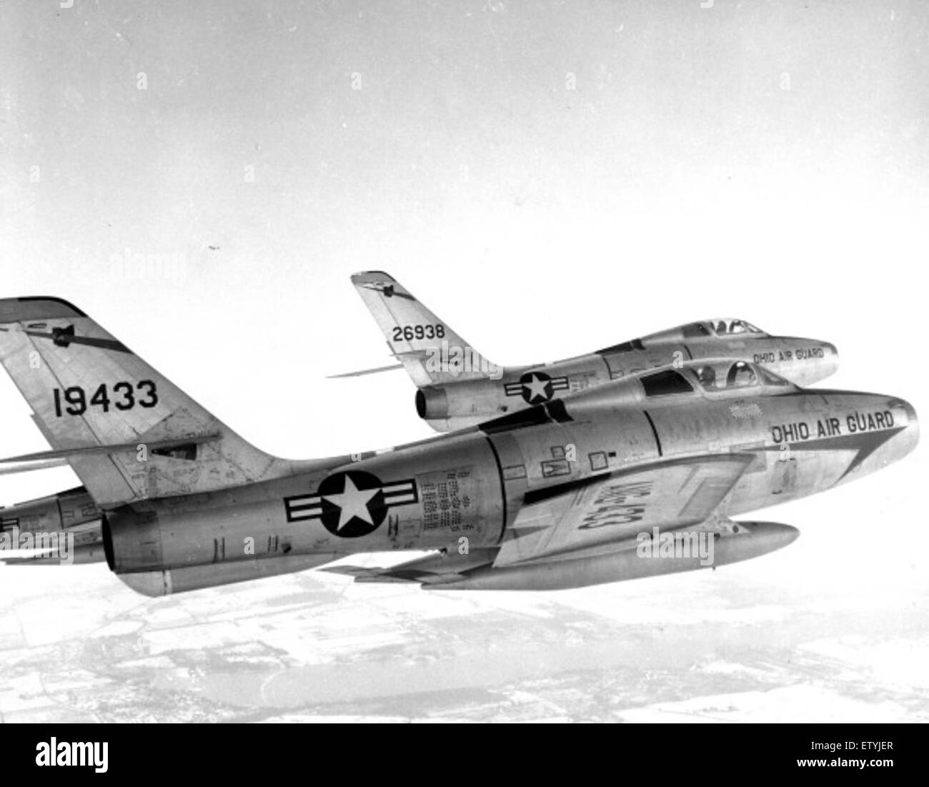 The Republic F-84F Thunderstreaks, military aircraft known for their ...