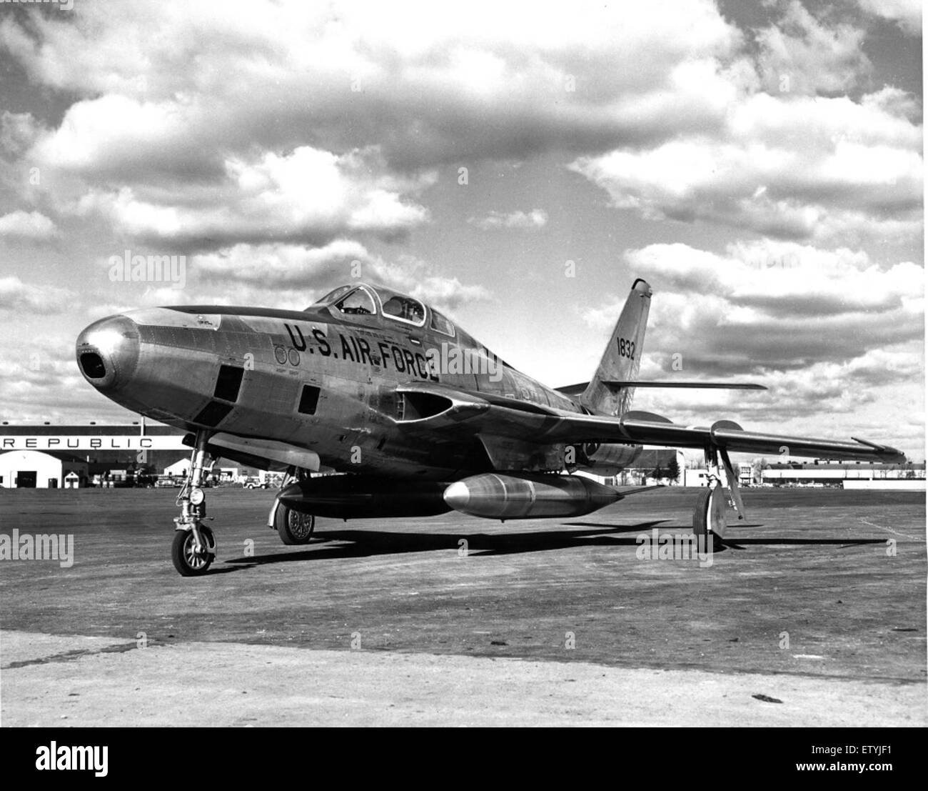Republic RF-84F-25-RE Thunderflash 51-1832 Stock Photo - Alamy