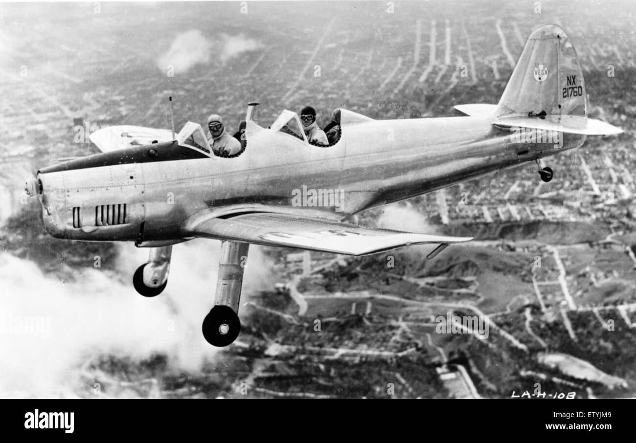 The Lockheed Vega 35, registered as NX21760, was built in 1941. This ...