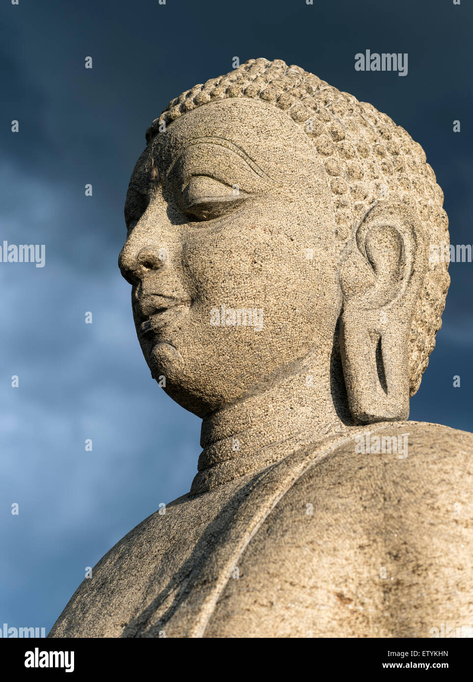 Buddha Statue at Ruwanwelisaya (Ruvanmali Maha) Stupa Before Rainstorm ...