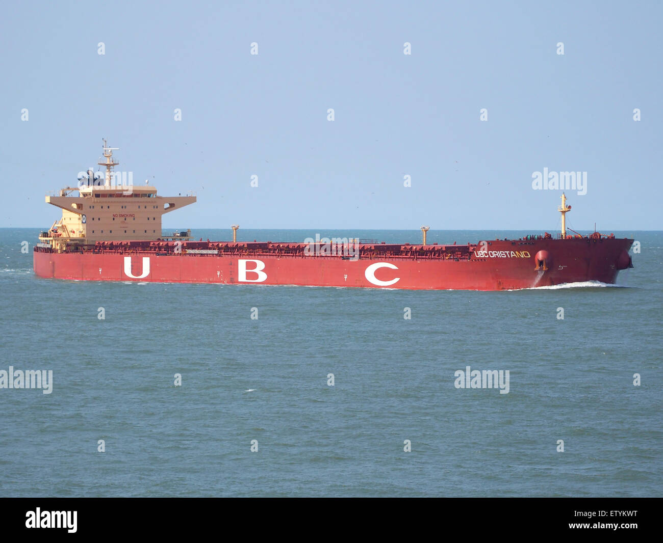 The UBC Oristano is a vessel operating in the Port of Rotterdam ...