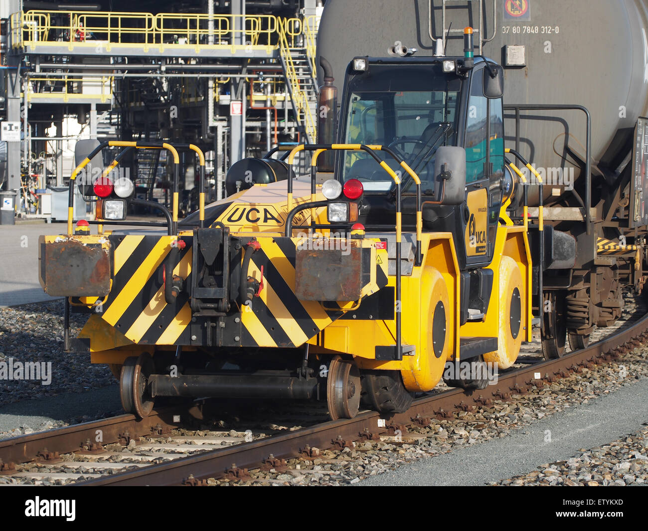 This image shows various types of maritime and railroad equipment ...