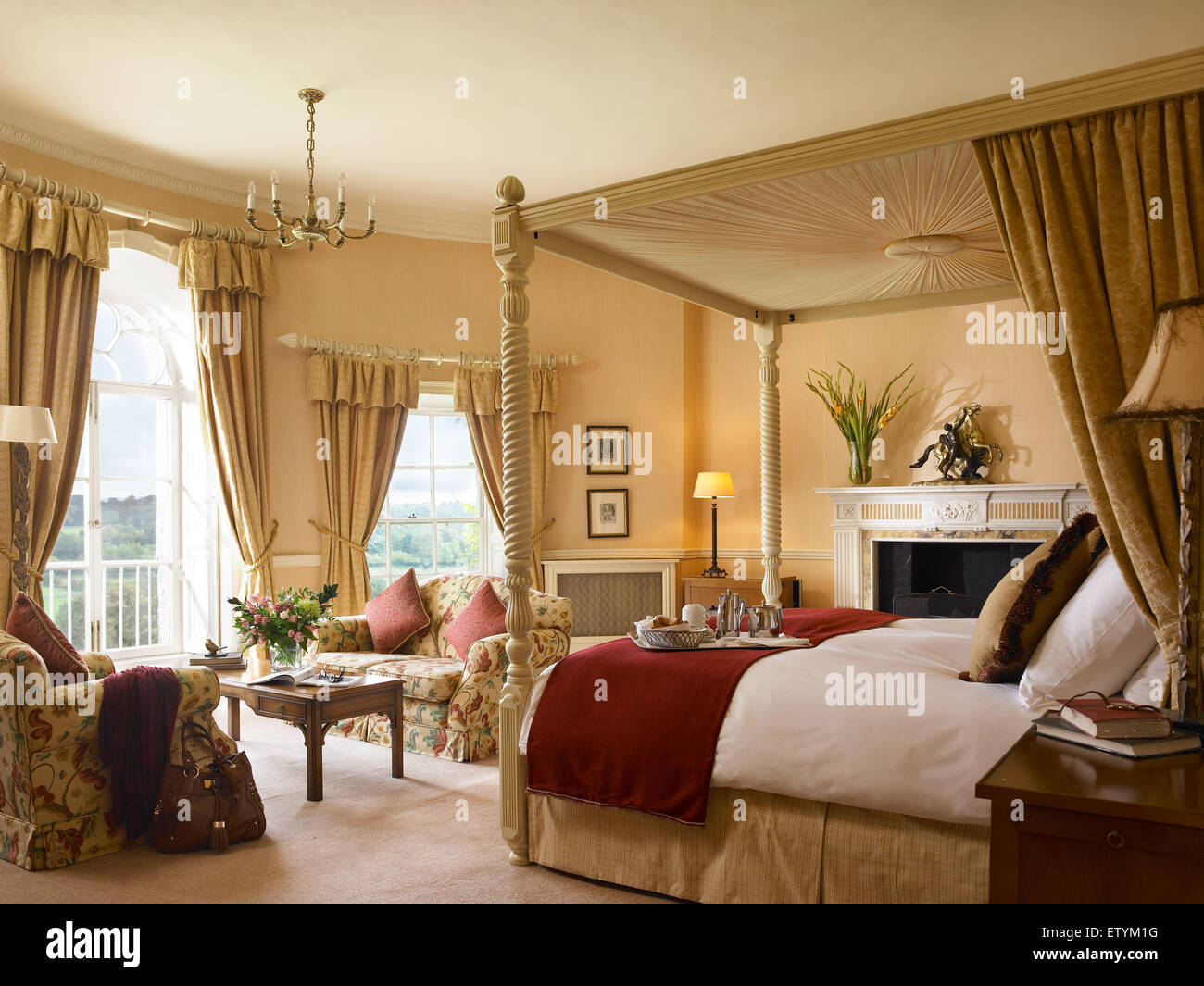 Bedroom suite in the Mount Juliet House at Mount Juliet Country Estate ...