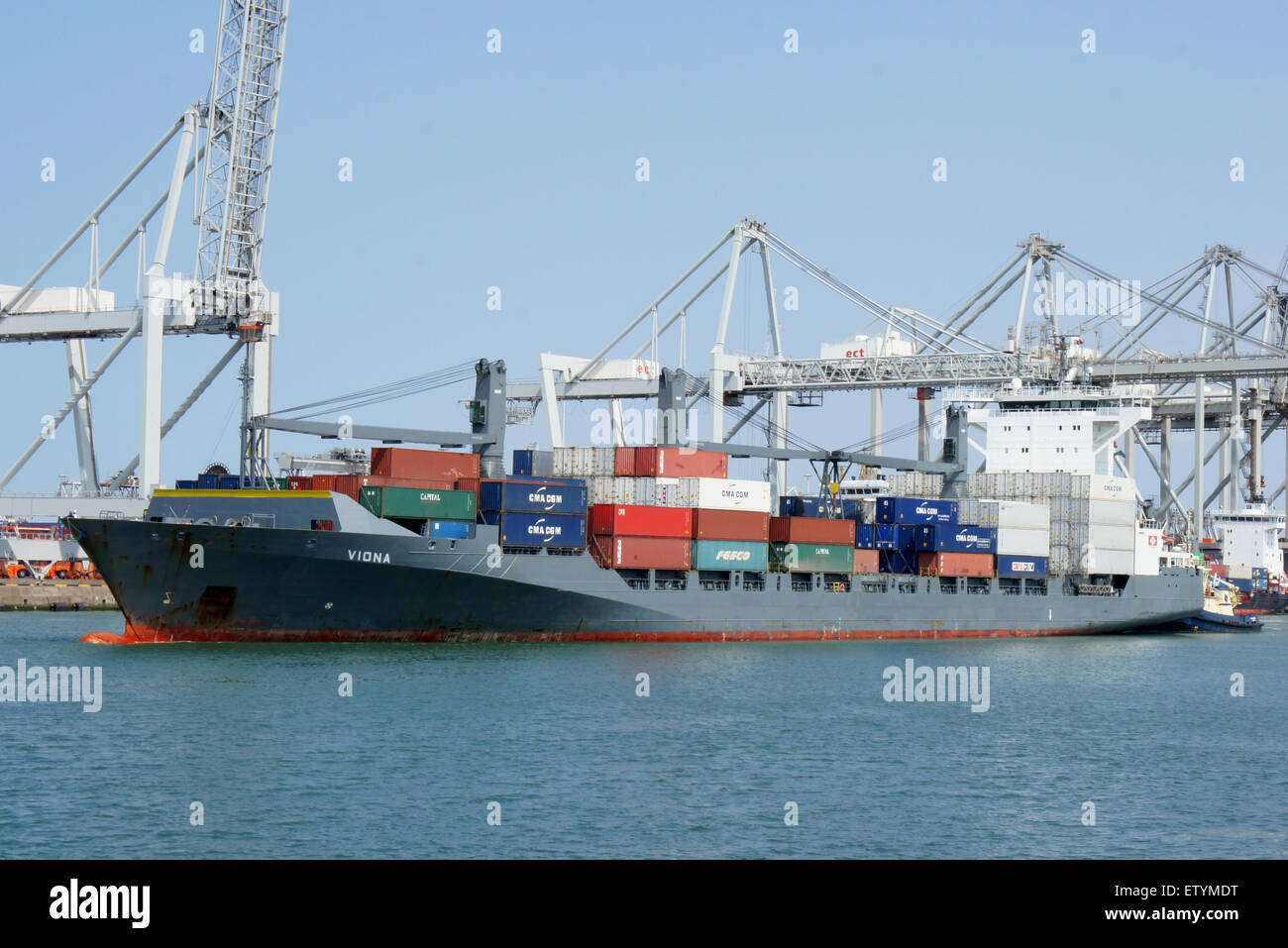 The vessel *Viona*, identified by IMO number 9333369, is docked at ...