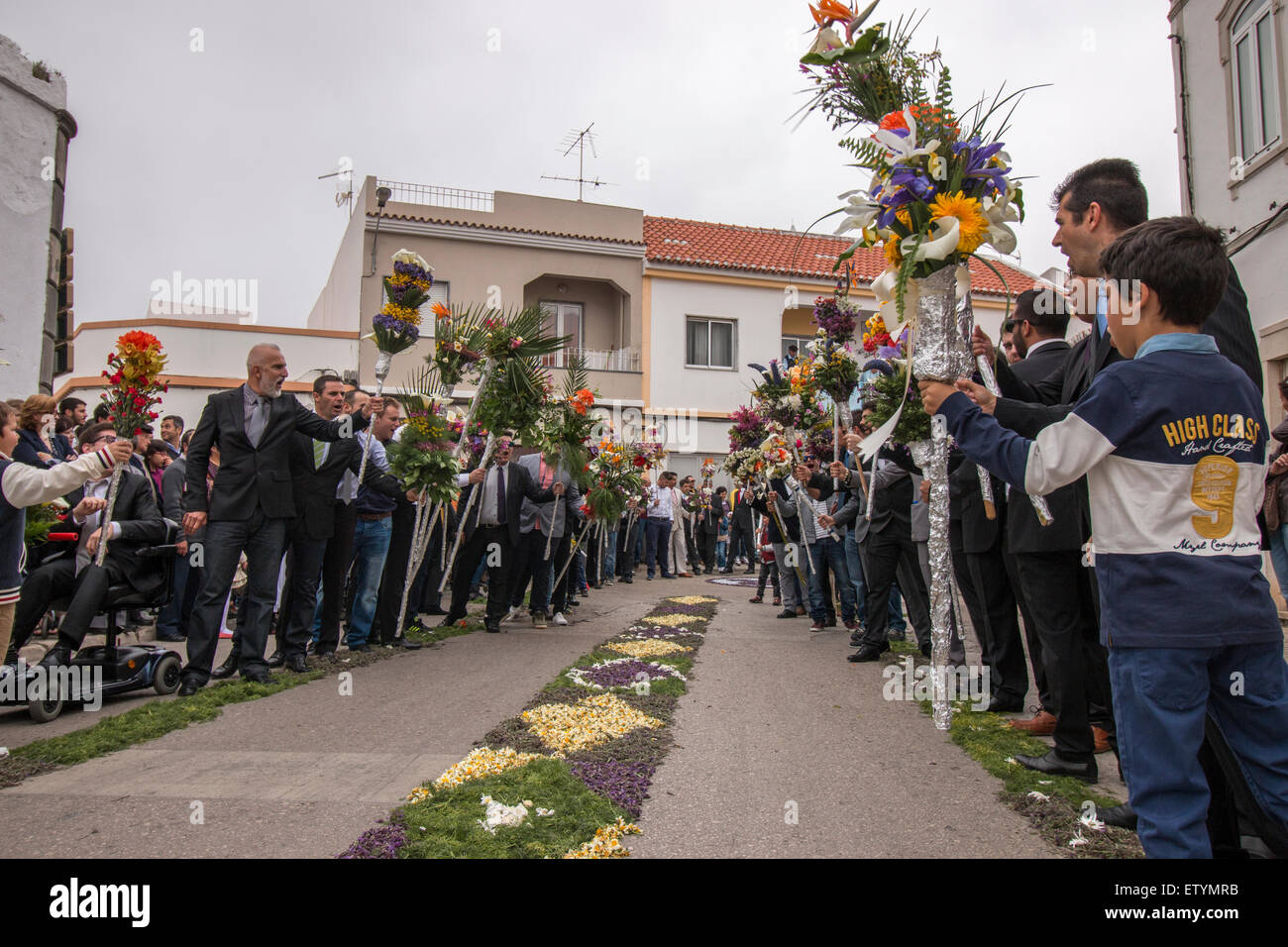SAO BRAS DE ALPORTEL, PORTUGAL - April, 2015: Traditional religious ...