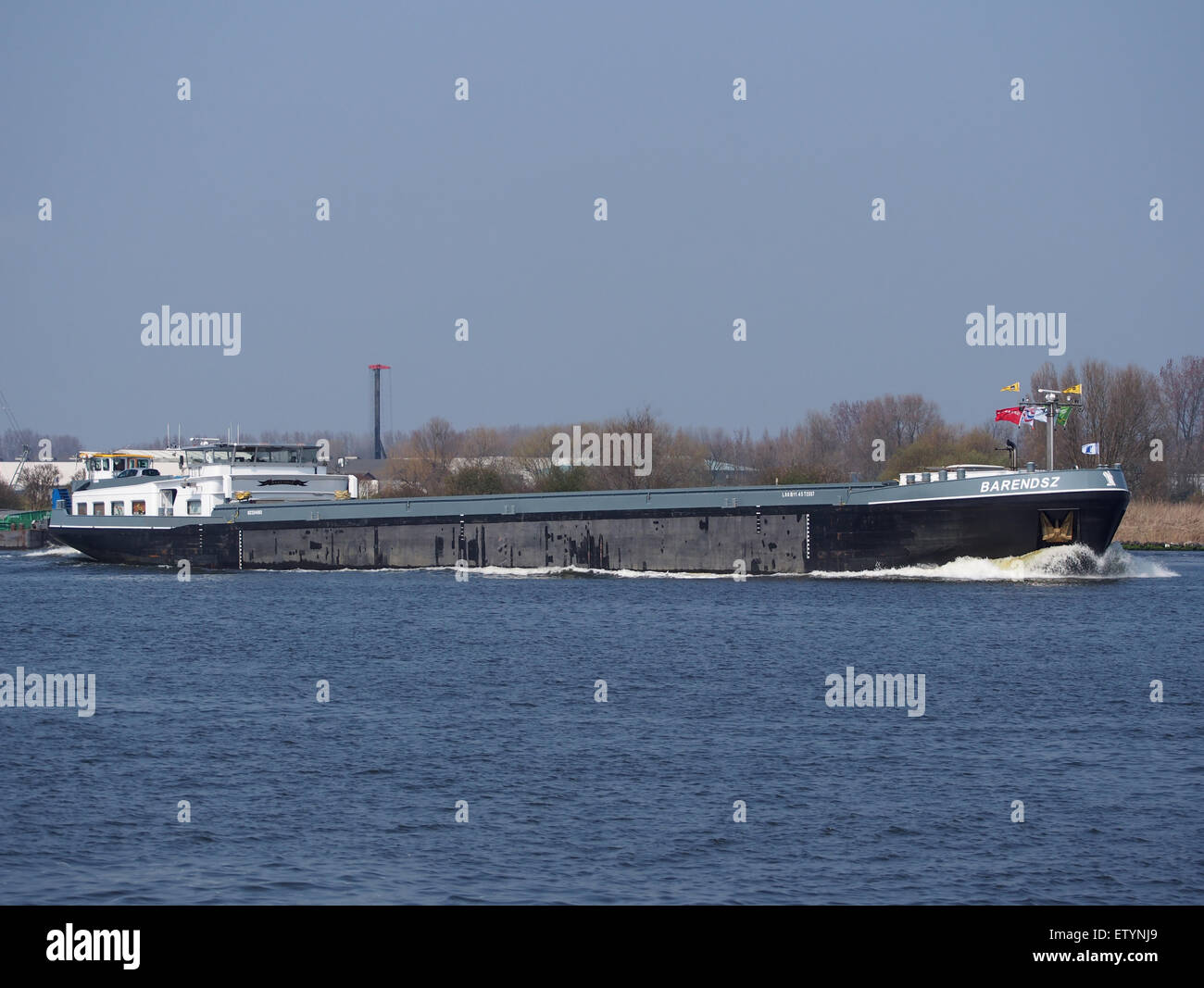 The image depicts a vessel identified by its ENI number in the ...