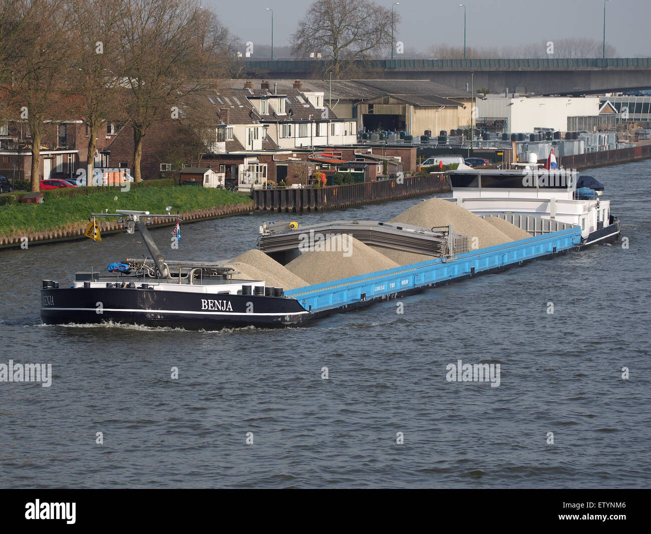 *Benja* is an oil tanker ship, identified by ENI 023231196, navigating ...