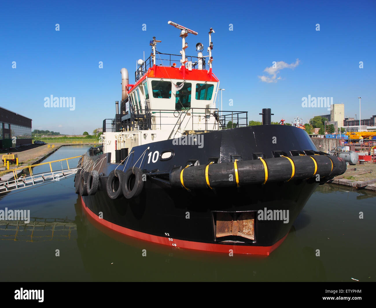 This image shows a Voith Schneider Propeller on a vessel at the ...