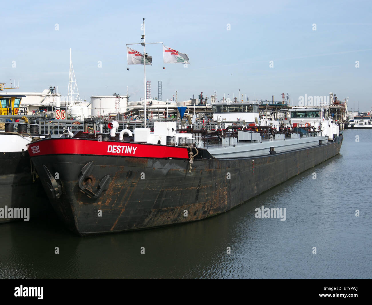 The ship *Destiny*, identified by ENI 02312766, is docked at 3e ...