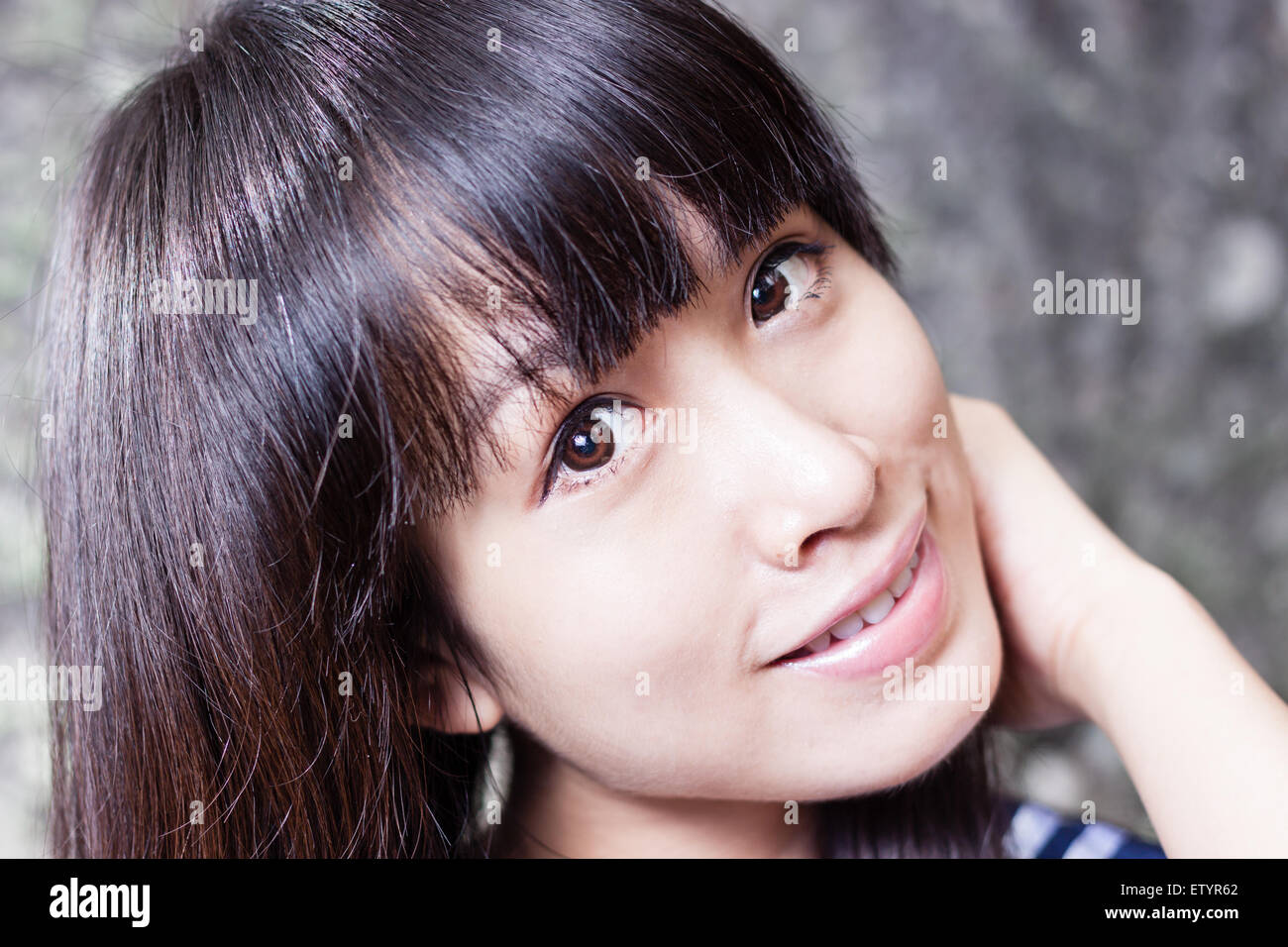 Portrait of cute Chinese girl Stock Photo - Alamy