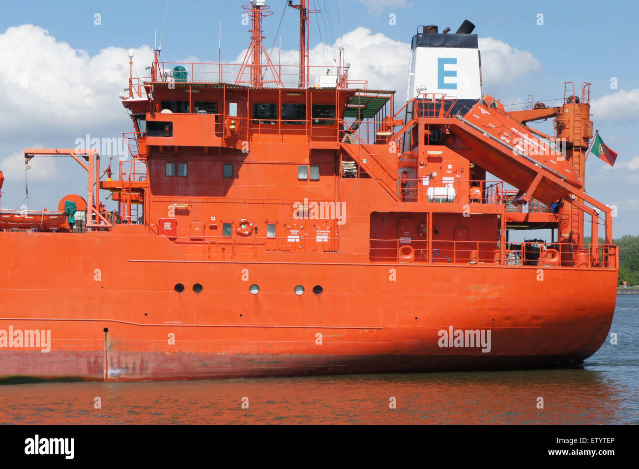 The image features the tanker *John Augustus Essberger* (IMO 9036272 ...