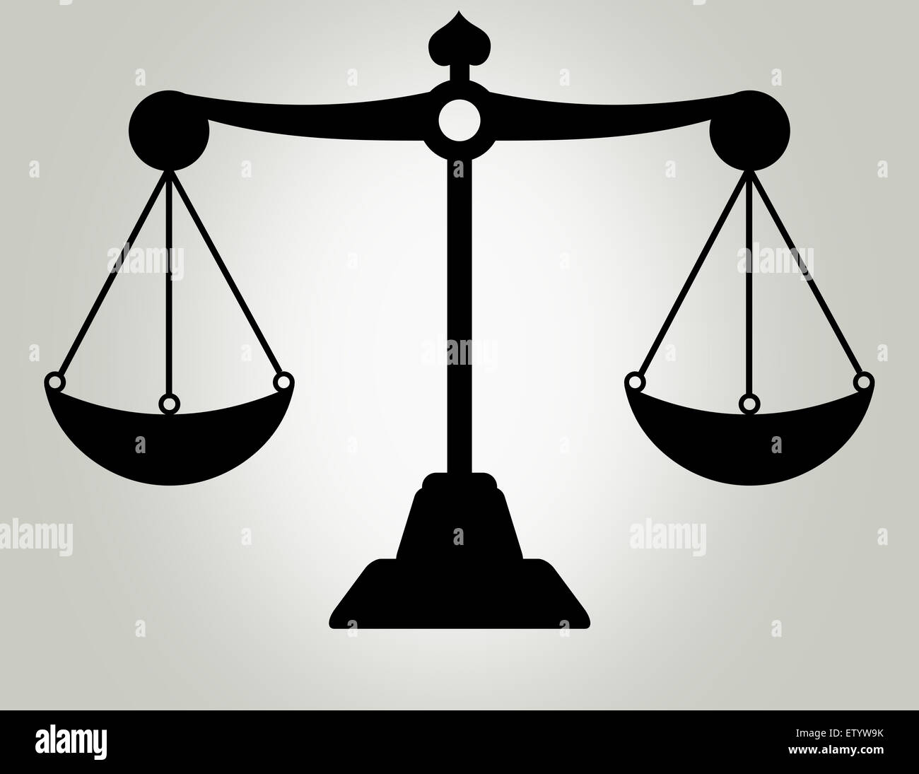 Scale icon over a gray background Stock Photo - Alamy