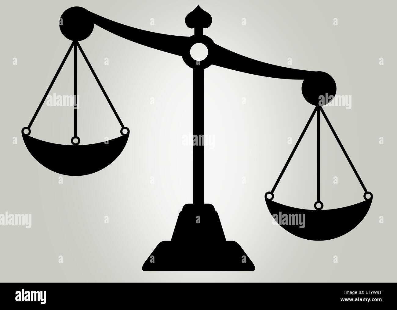 Scale icon over a gray background Stock Photo - Alamy