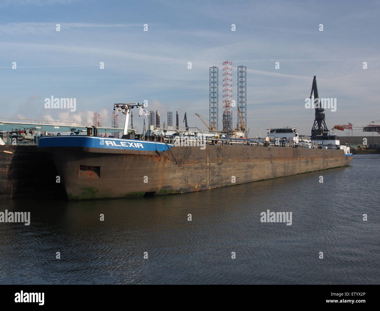 This image depicts the Alexia, a vessel at the Welplaathaven in the ...