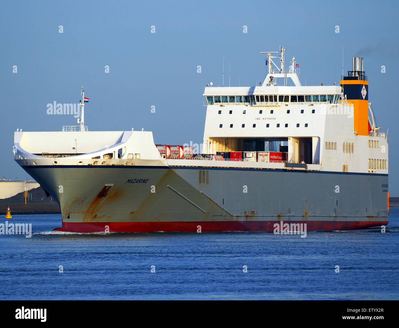 A photograph of the Mazarine tanker ship (IMO 9376696) navigating the ...