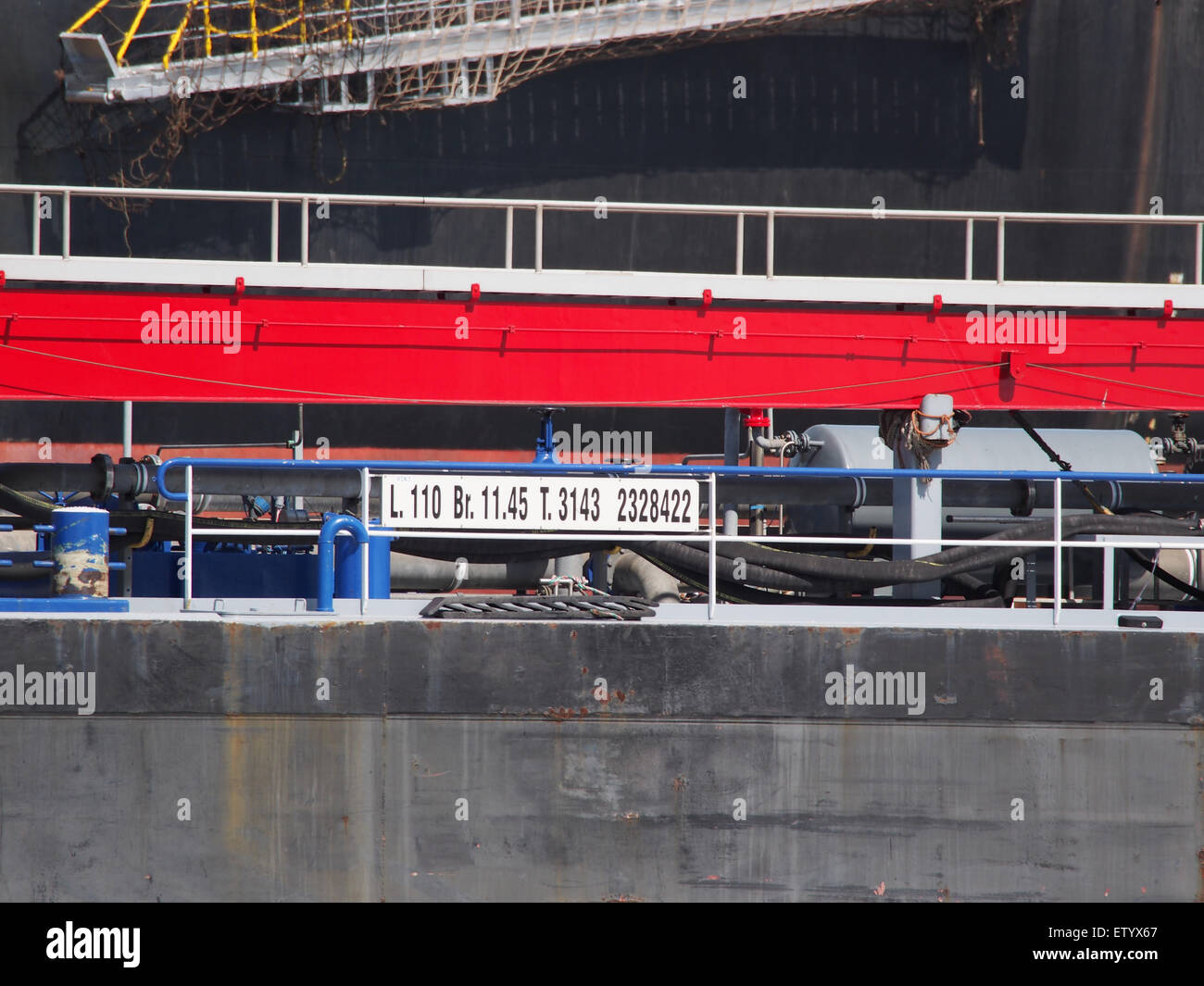 The Alpha tanker, identified by registration number ENI 02328422, is a ...