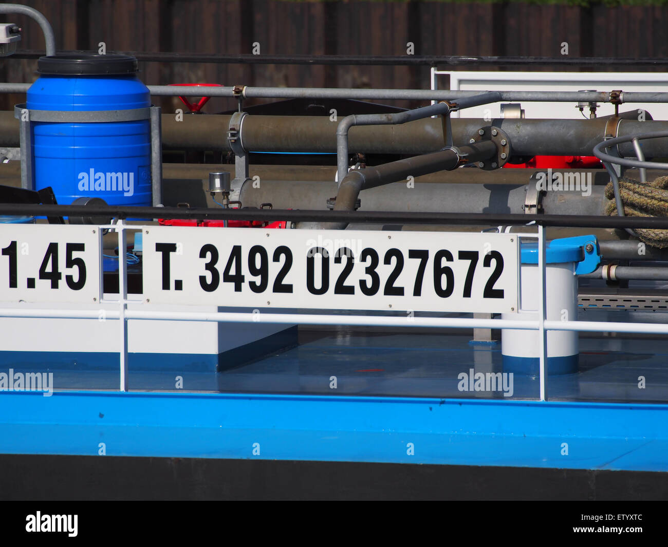 The 'Oceaan' is a large oil tanker identified by its ENI number ...