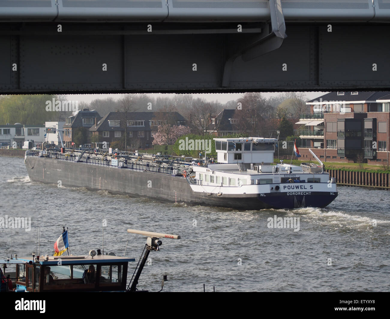 A photograph of a vessel, identified as Powel S, navigating the ...