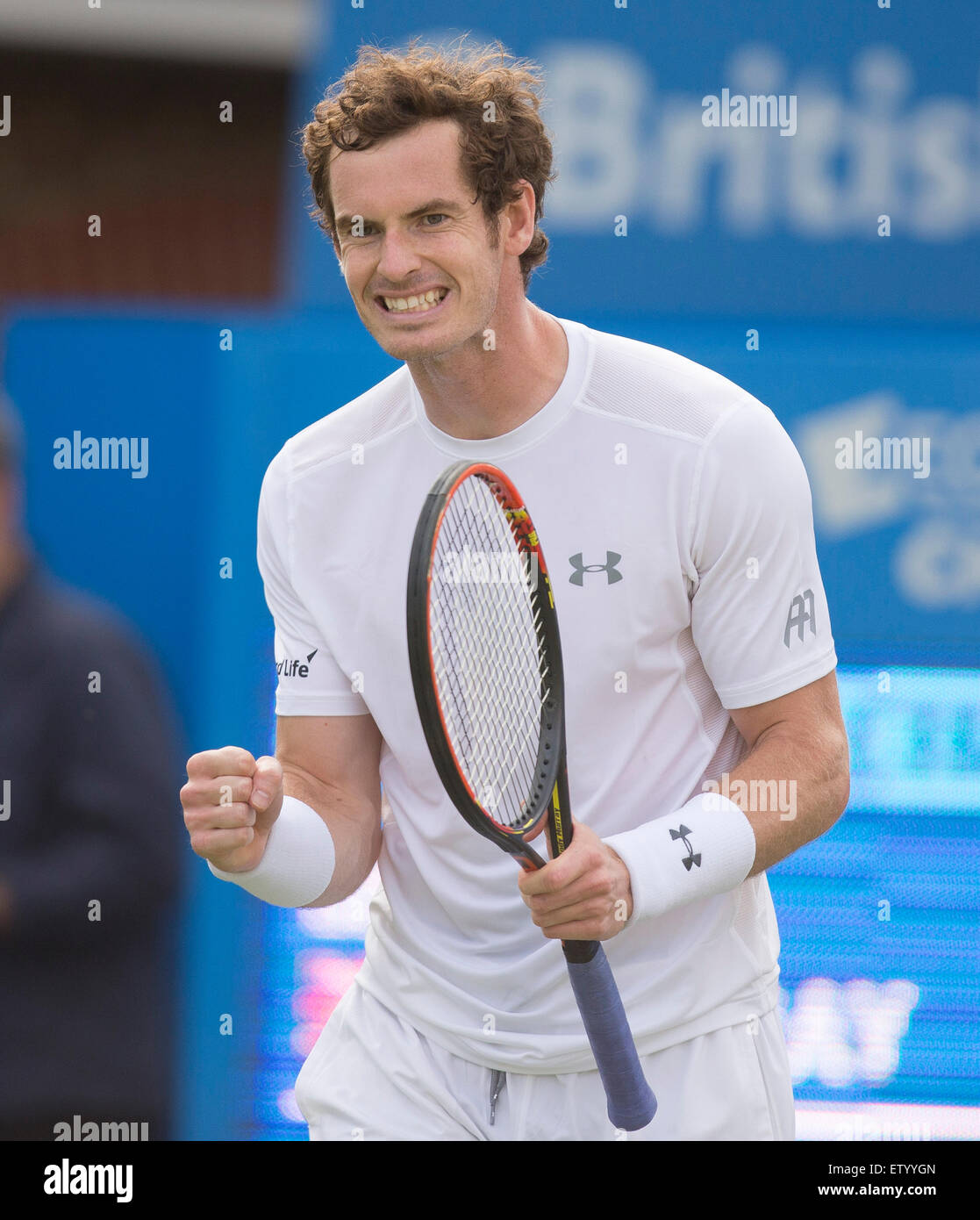 Andy murray celebrates victory hi-res stock photography and images - Alamy