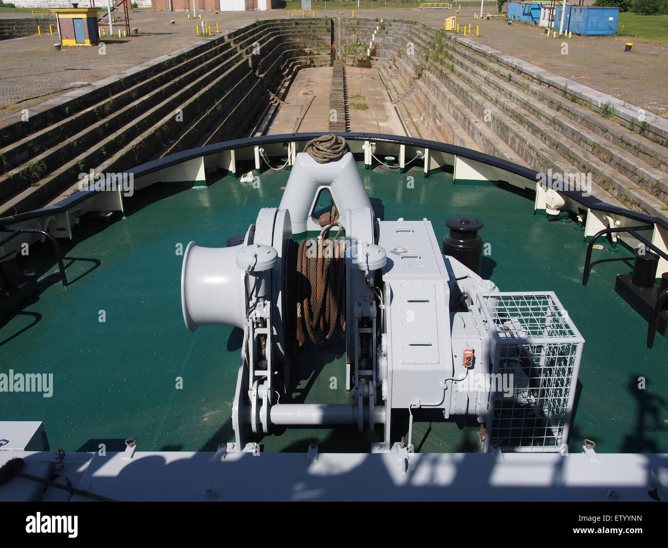 The image features the Voith Schneider Propeller, part of a vessel ...