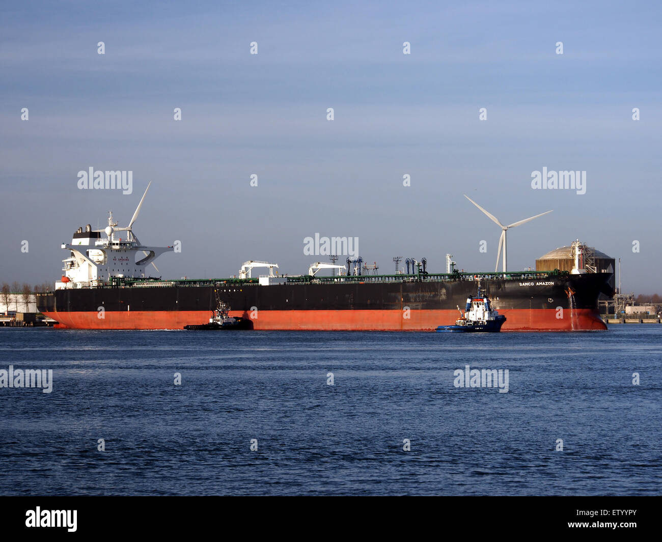 The Samco Amazon, an oil tanker with IMO number 9528794, is seen here ...