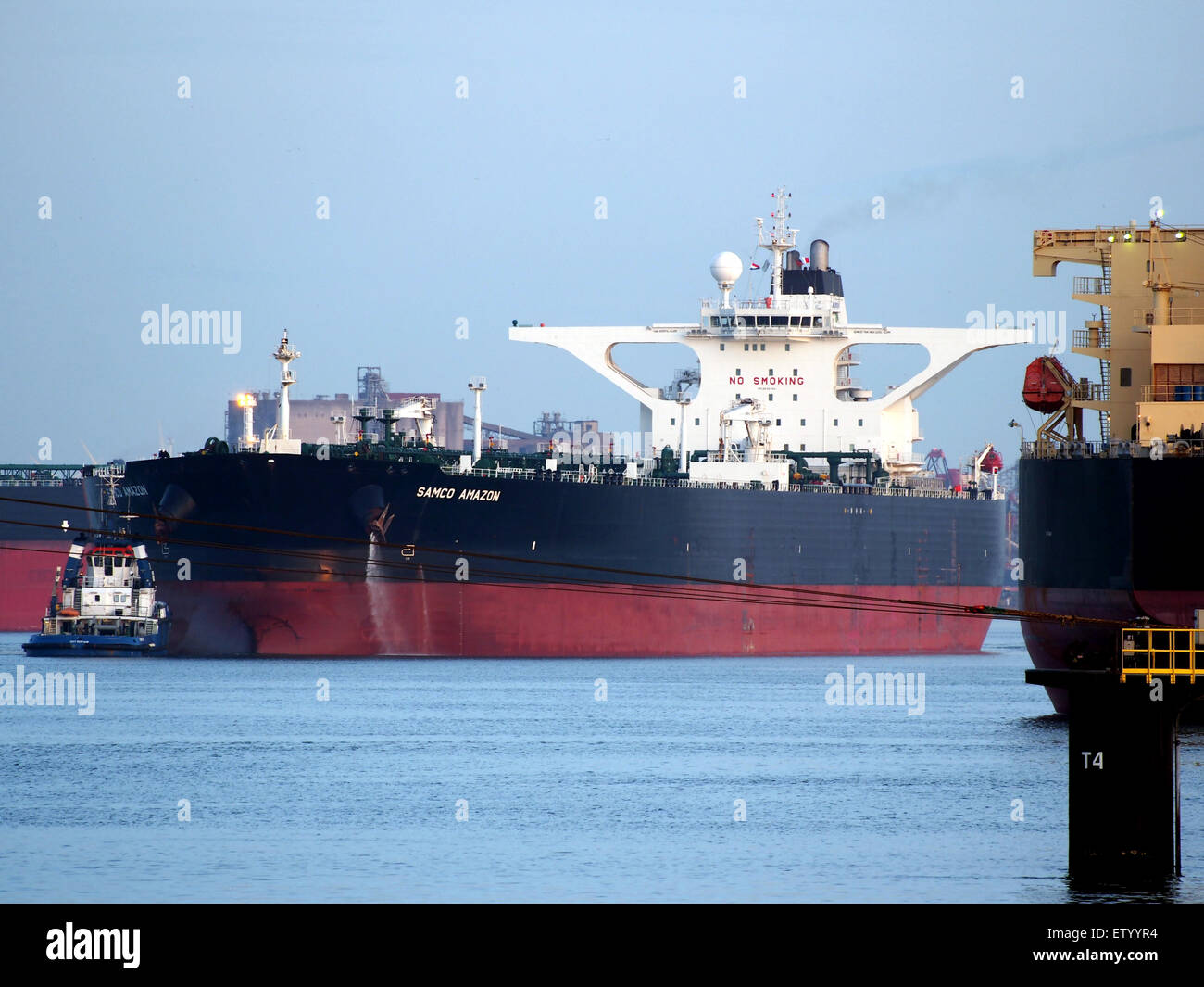 The Sanco Amazon, a tanker with IMO number 9528794, is seen navigating ...
