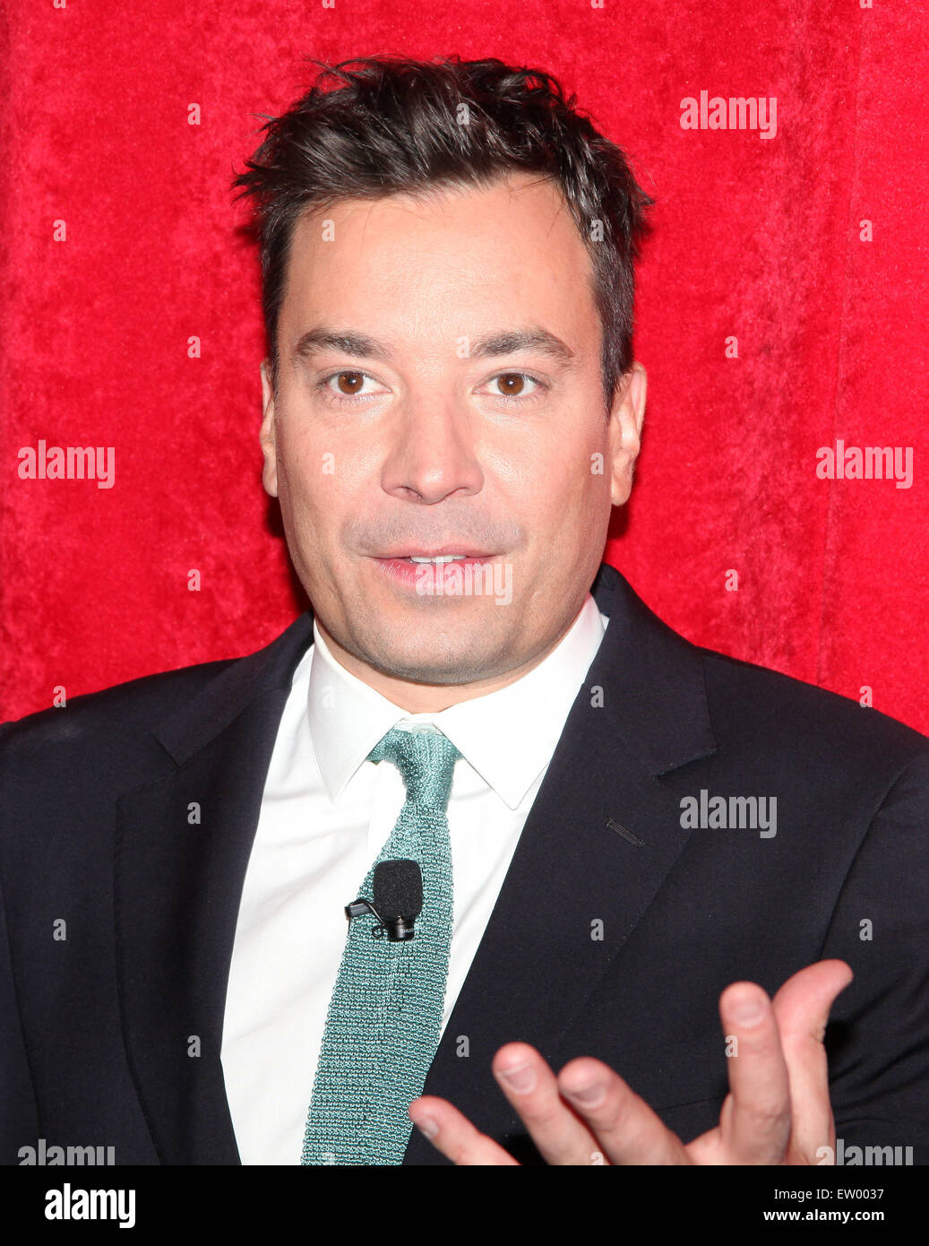 The Tonight Show's Jimmy Fallon attends a photocall as Madame Tussauds ...