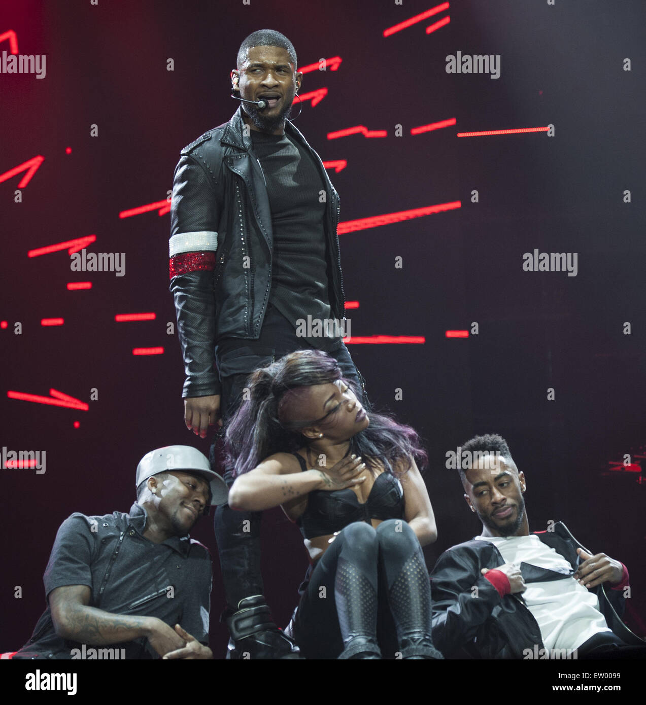 Usher performs live in concert at the O2 Arena Featuring: Usher, Usher ...