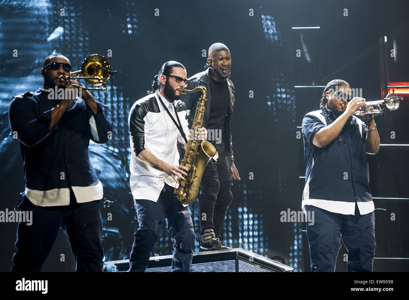 Usher performs live in concert at the O2 Arena Featuring: Usher, Usher ...