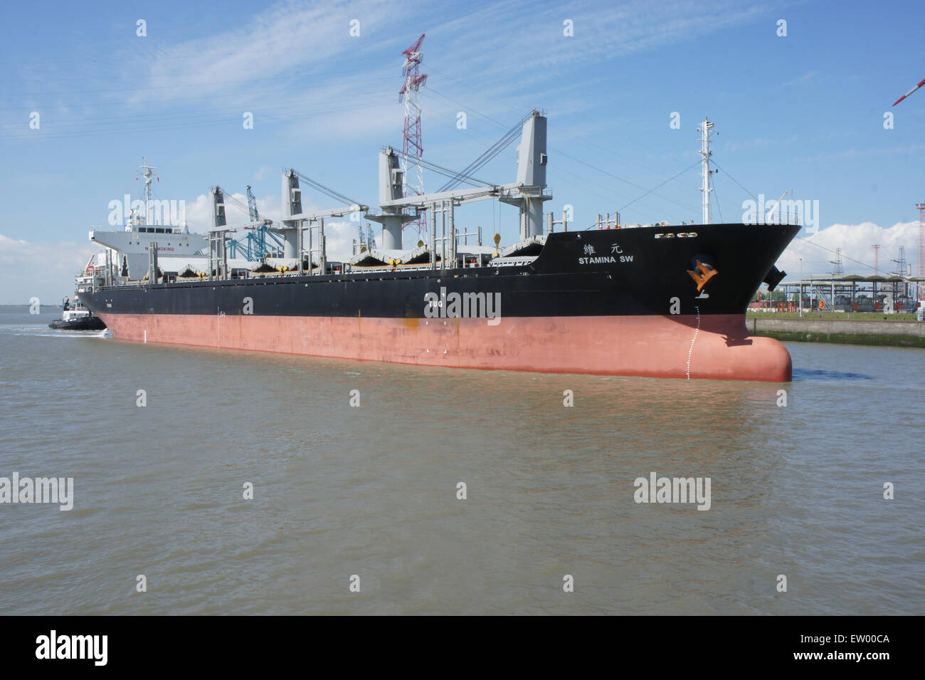 A photograph of the Stamina SW, a tanker vessel with IMO number 9603958 ...