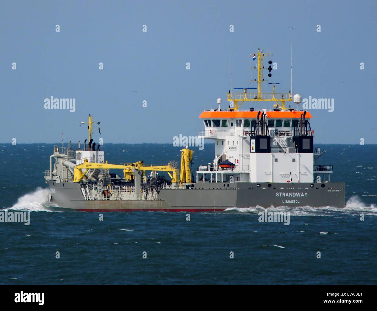 The Strandway, an IMO 9664457 hopper dredger, is a vessel operating in ...