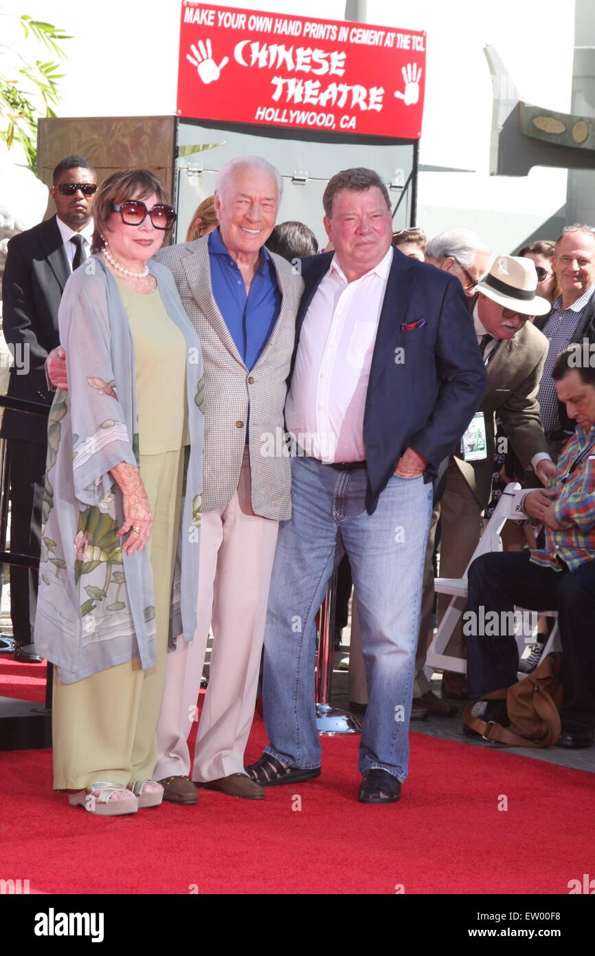 Hollywood legend Christopher Plummer's hand and footprint ceremony at ...
