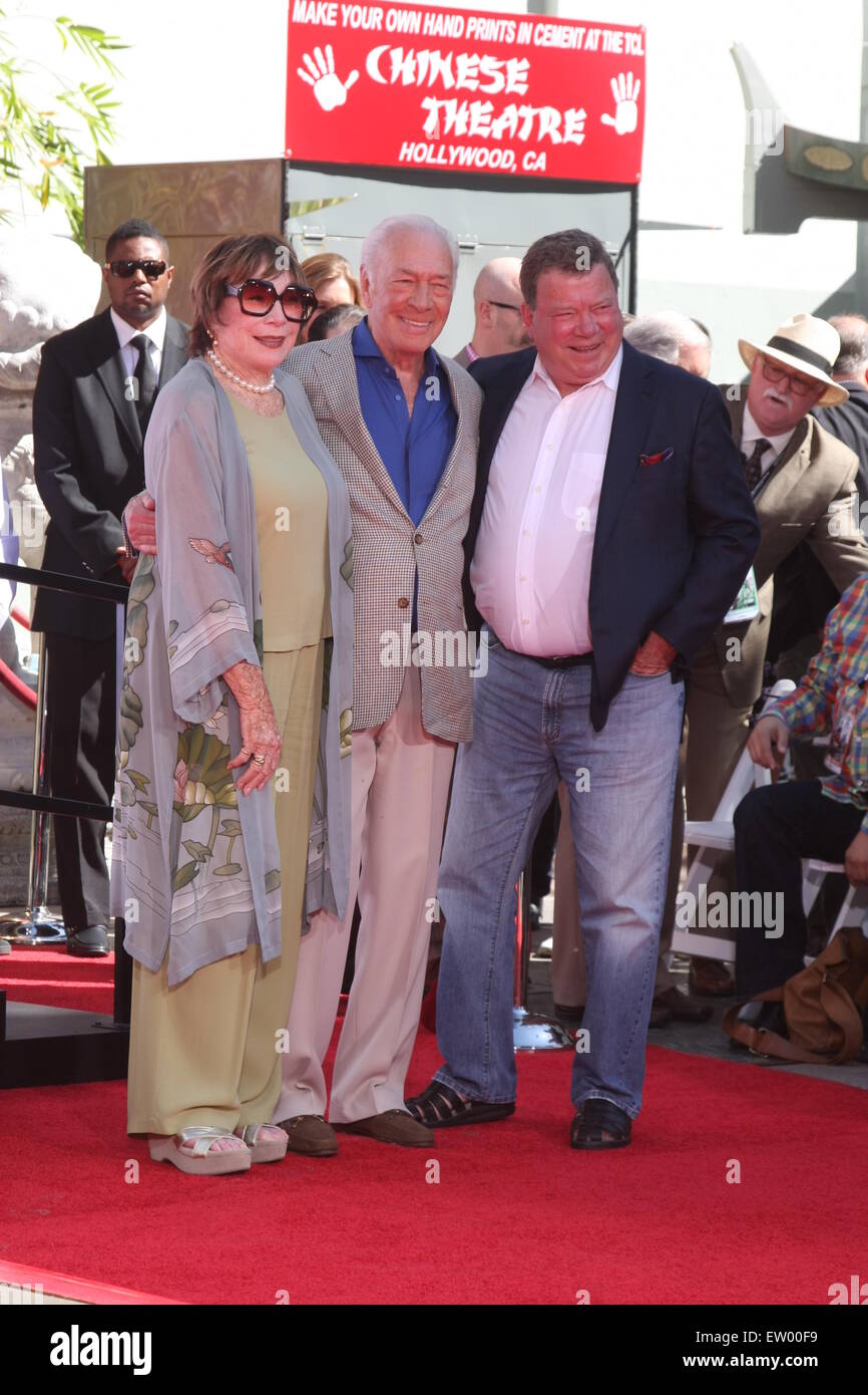 Hollywood legend Christopher Plummer's hand and footprint ceremony at ...