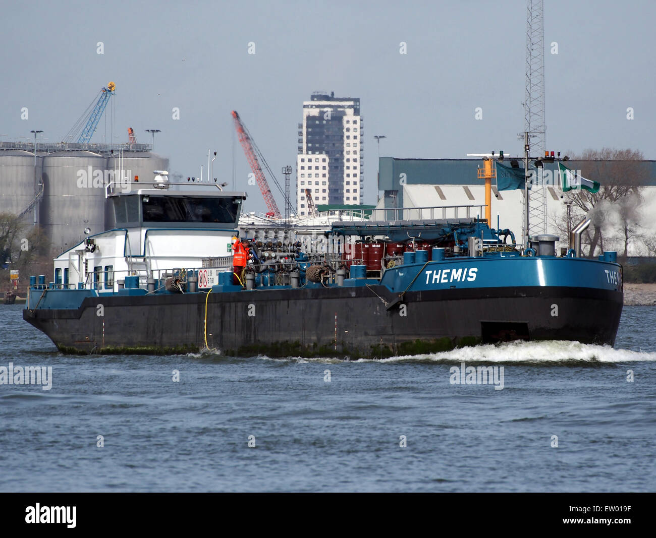 The image depicts the ship 'Themis' at Het Scheur in the Port of ...