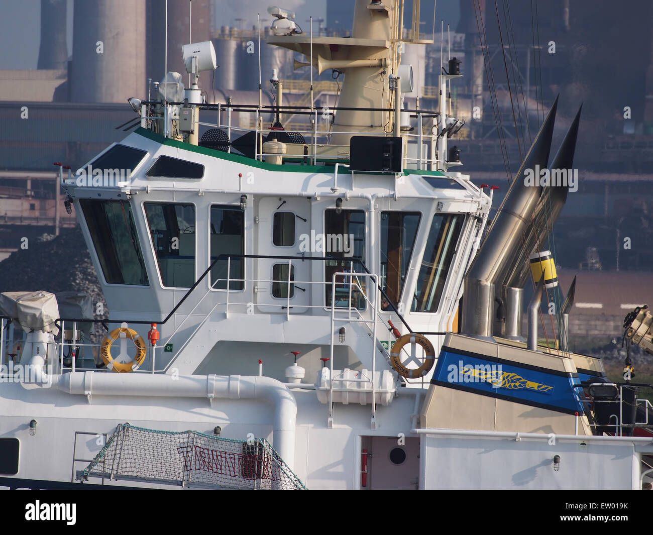 The ships Thor Horizon (IMO 9137117) and Triton (IMO 9451537) are seen ...