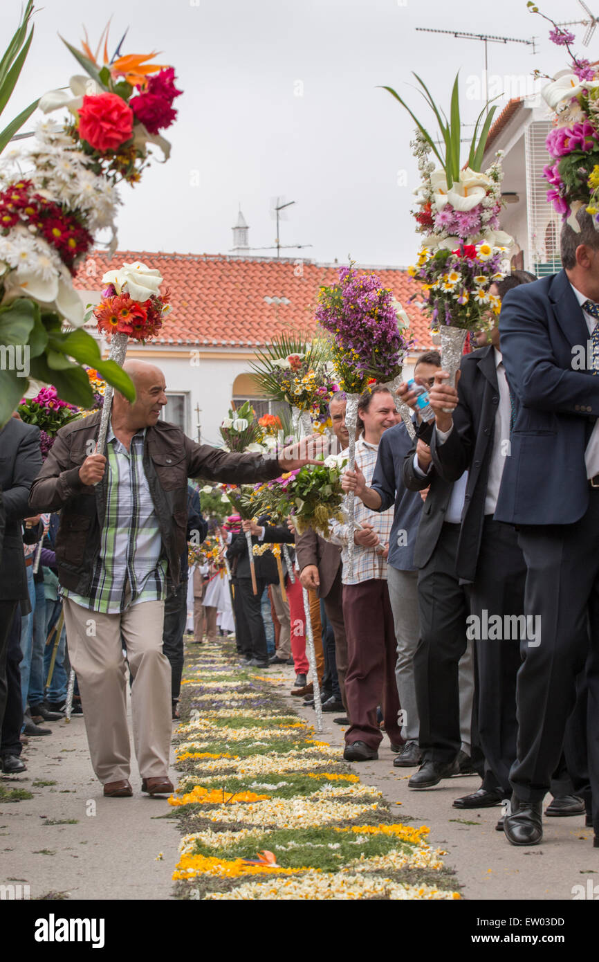 SAO BRAS DE ALPORTEL, PORTUGAL - April, 2015: Traditional religious ...