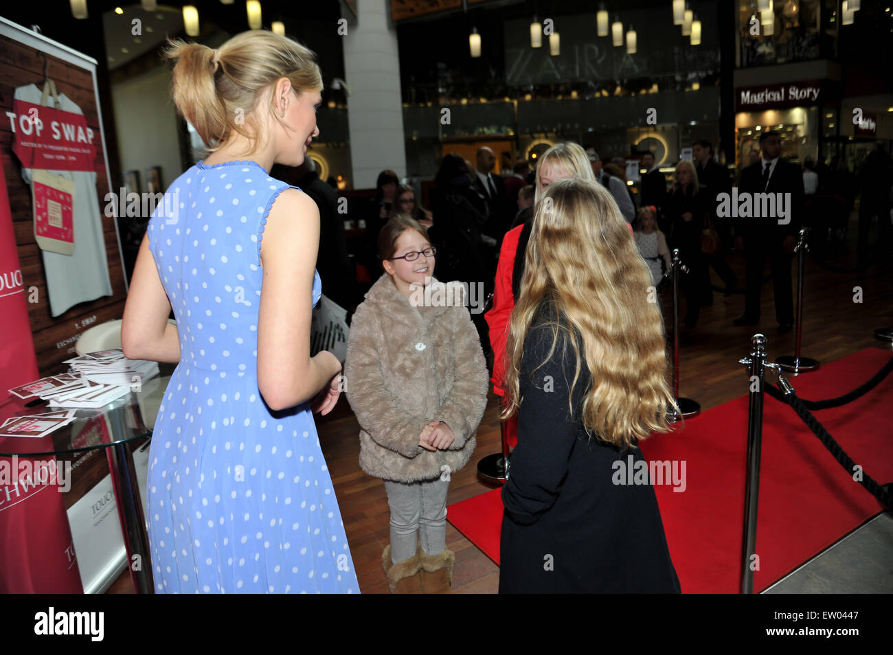 TV presenter Rachel Riley hosts a Top Swap clothing drive at Touchwood ...