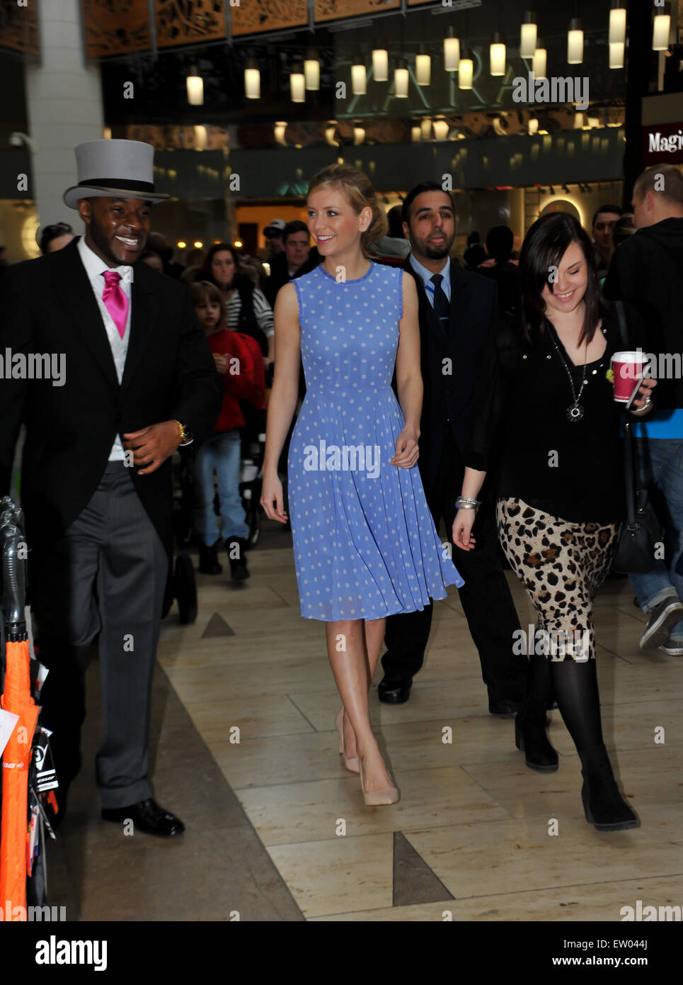 TV presenter Rachel Riley hosts a Top Swap clothing drive at Touchwood ...